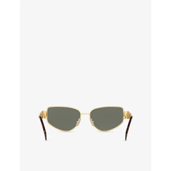 Celine Metal Triomphe Square Sunglasses