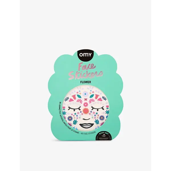 OMY Pack Of 85 Face Stickers - Flower