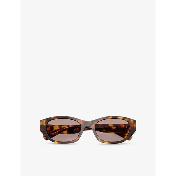 Miu Miu Irregular-frame Tortoise Acetate Sunglasses