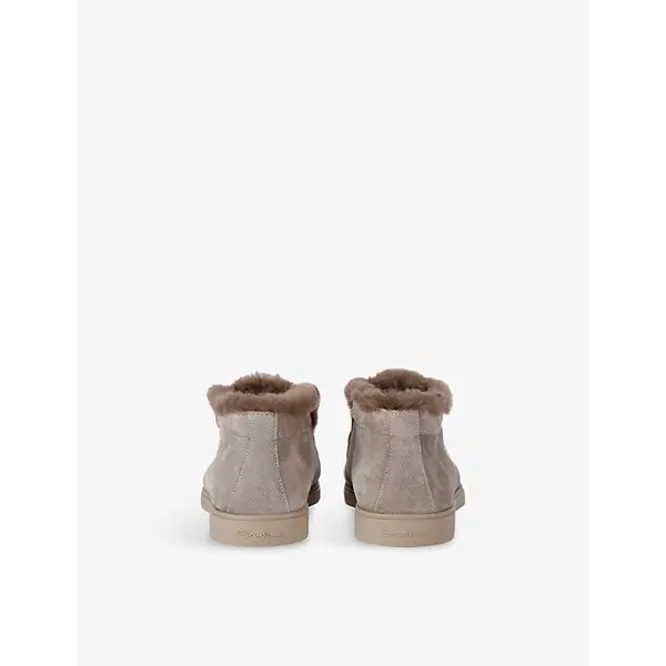 Santoni Fortune Suede Ankle Boots - Brown