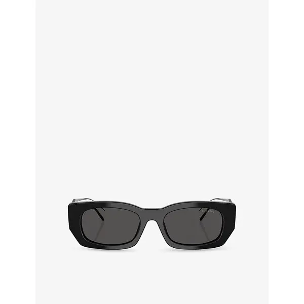Prada Acetate Pillow-frame Sunglasses - Black
