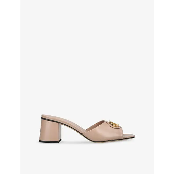 Valentino Garavani Vlogo 60 Leather Heeled Mules - Blush