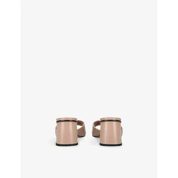 Valentino Garavani Vlogo 60 Leather Heeled Mules - Blush
