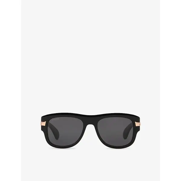 Gucci Square-frame Acetate Sunglasses - Black