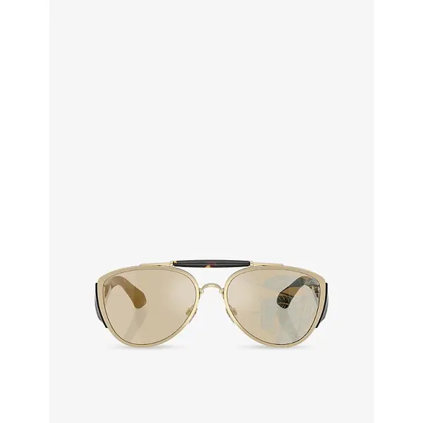 Burberry Aviator Sunglasses - Gold