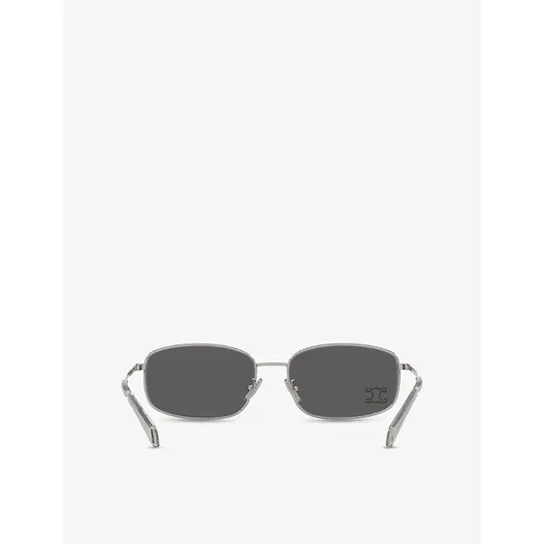 Celine Square-frame Metal Sunglasses - Grey