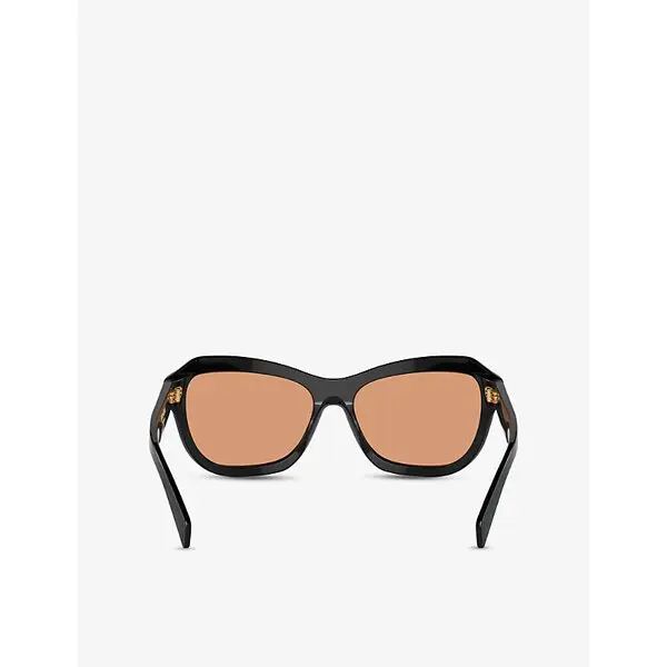Prada Butterfly-frame Acetate Sunglasses - Black