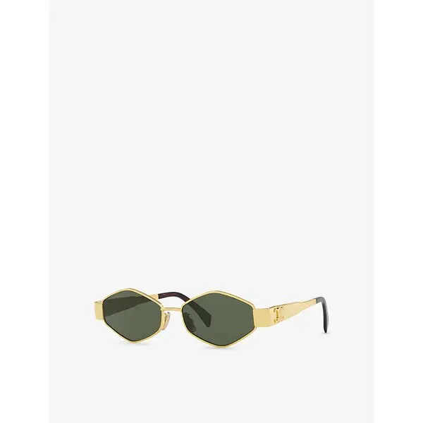 Celine Metal Triomphe Irregular Sunglasses