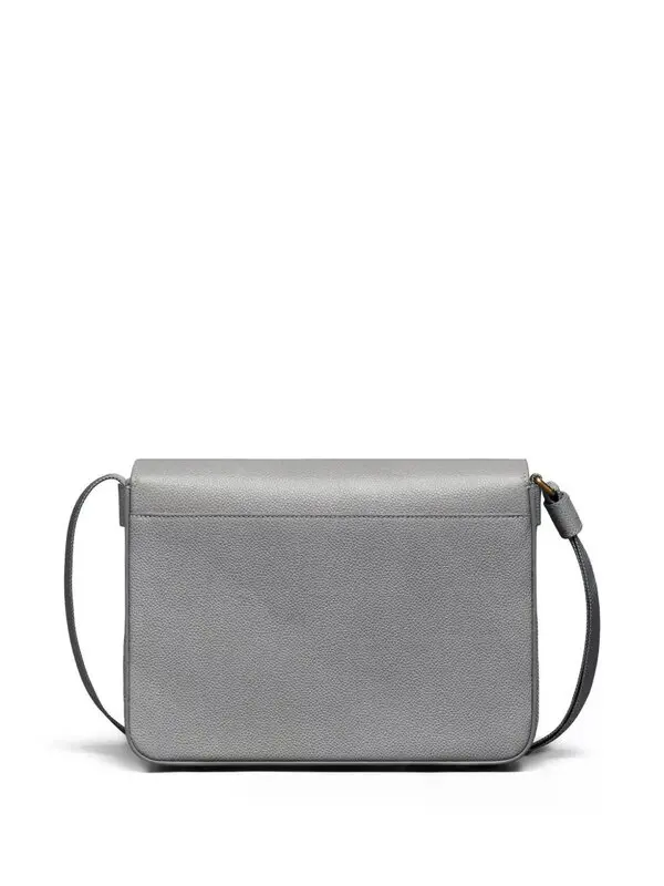 Thom Browne Pebble Grain Reporter Bag - Grey