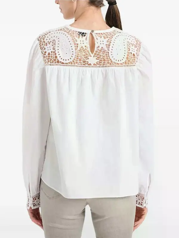BOSS Cotton Long Sleeve Blouse