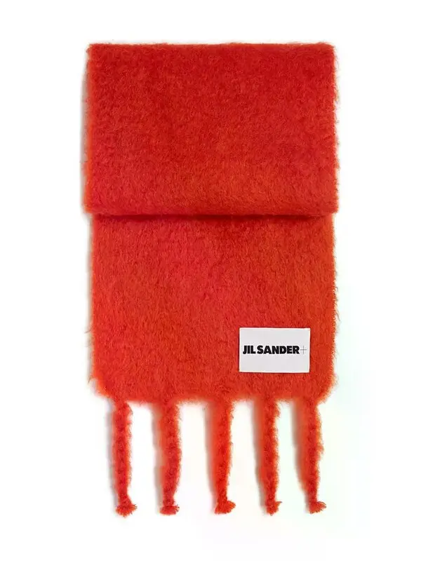 JIL SANDER Mohair-blend Scarf - Red