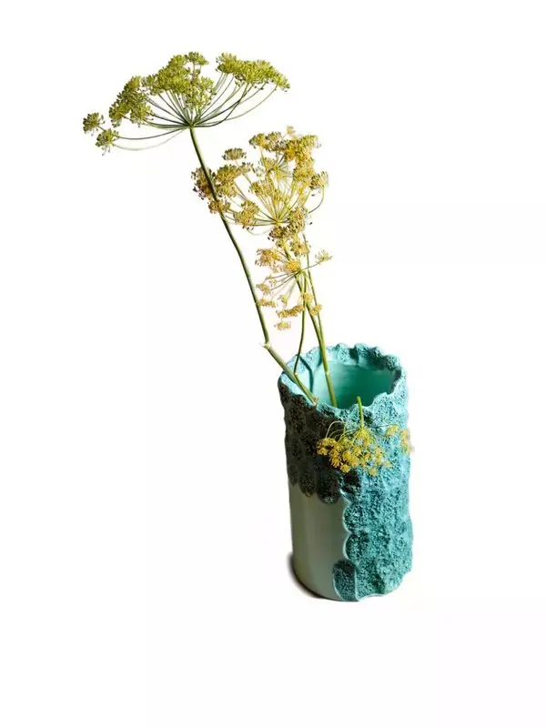 EDITIONS MILANO Oxymoron Textured Ceramic Vase - Green