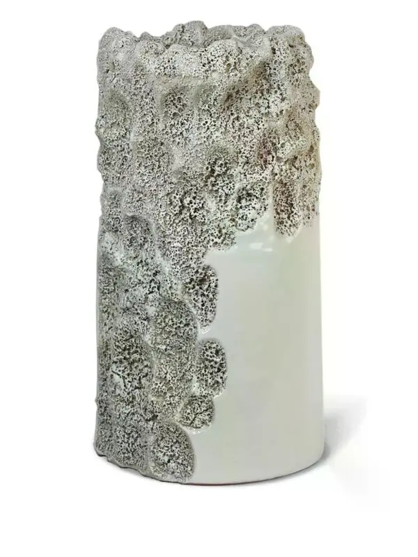 EDITIONS MILANO Oxymoron Textured Ceramic Vase - Yellow