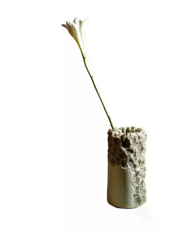 EDITIONS MILANO Oxymoron Textured Ceramic Vase - Yellow