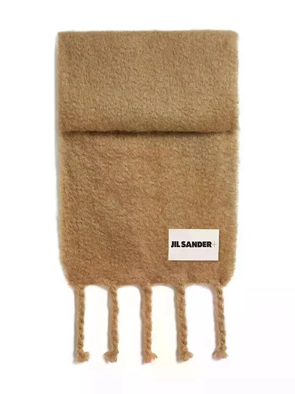 JIL SANDER Mohair-blend Scarf - Brown