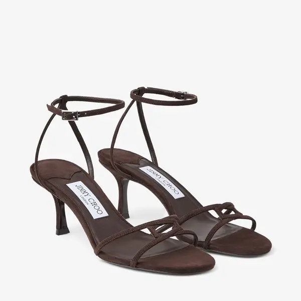 JIMMY CHOO Leo 65 Suede Sandals
