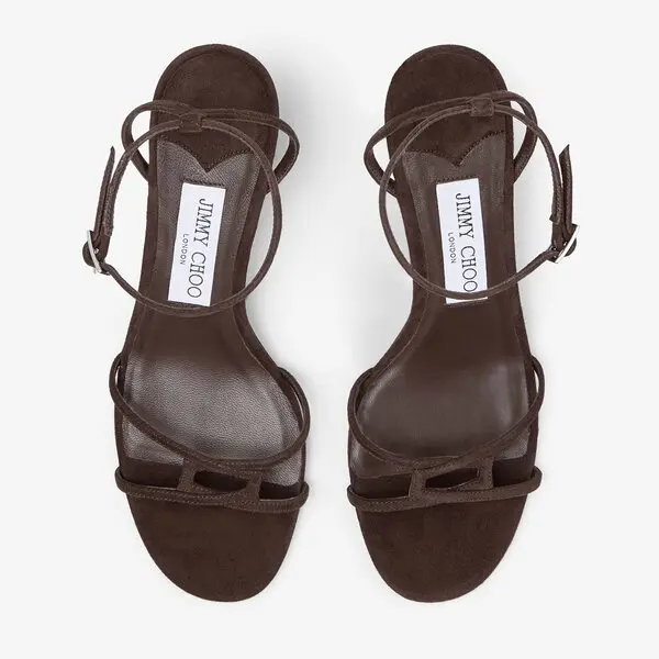 JIMMY CHOO Leo 65 Suede Sandals