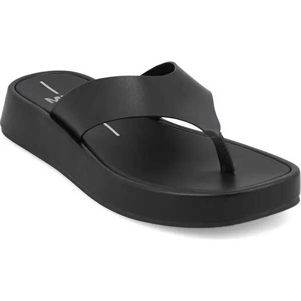 Mia Pamelia Wedge Sandal - Black
