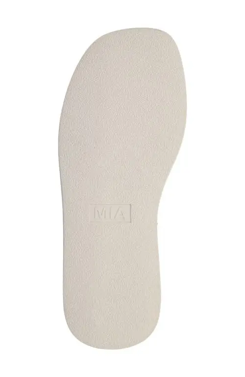 Mia Pamelia Wedge Sandal - Ecru