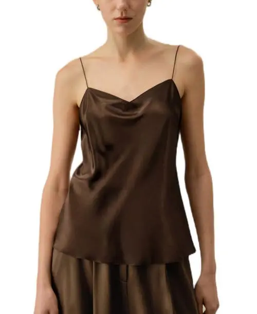 Lilysilk Silk Cami - Chocolate