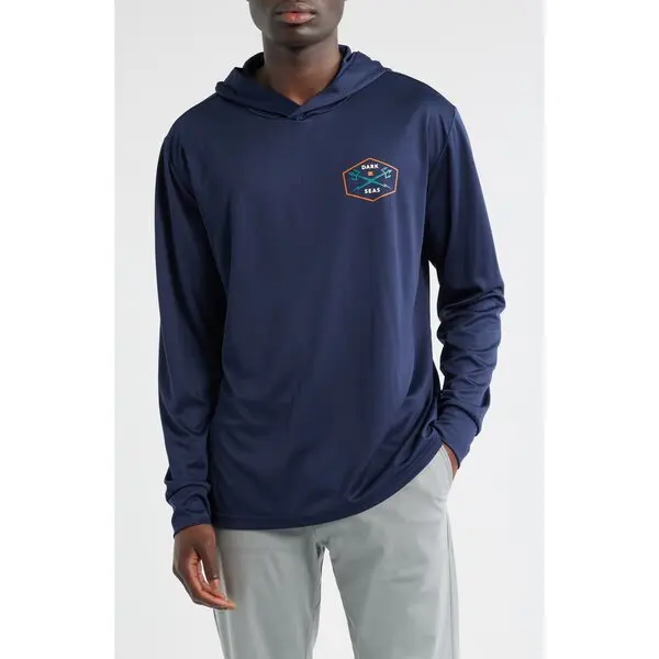 DARK SEAS Progressive Upf Hooded Long-sleeve T-shirt