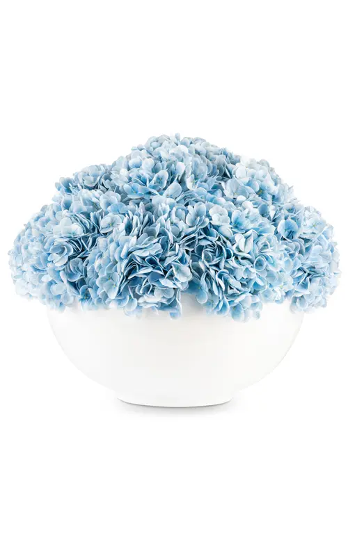 COCOBELLA Lumi Large Realtouch Hydrangea Centerpiece - Azure