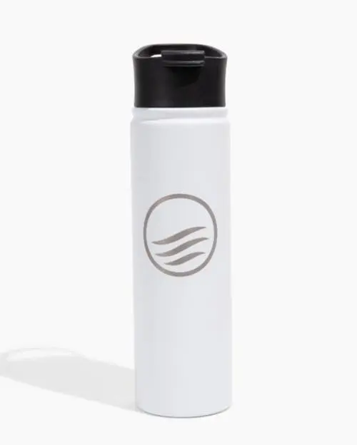 United By Blue 22 Oz Logo Insulated Steel Bottle - White