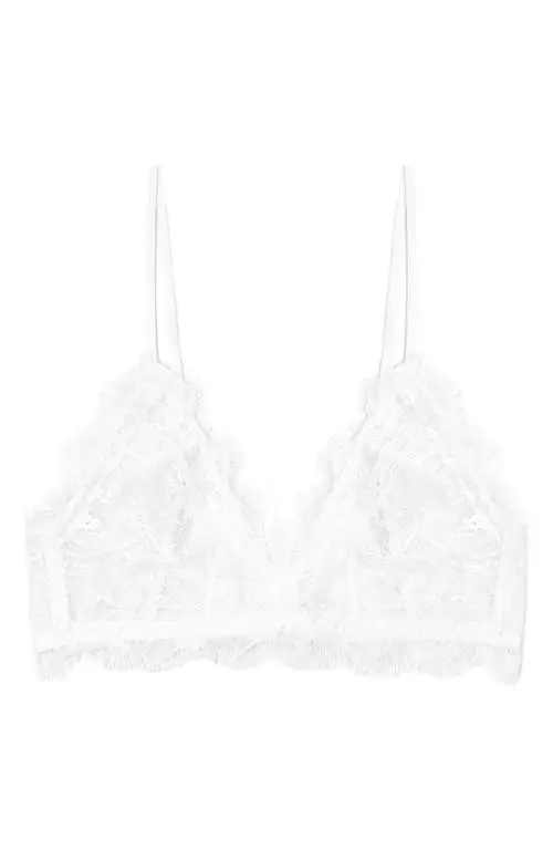 ANINE BING Lace Bra With Trim - Ivory