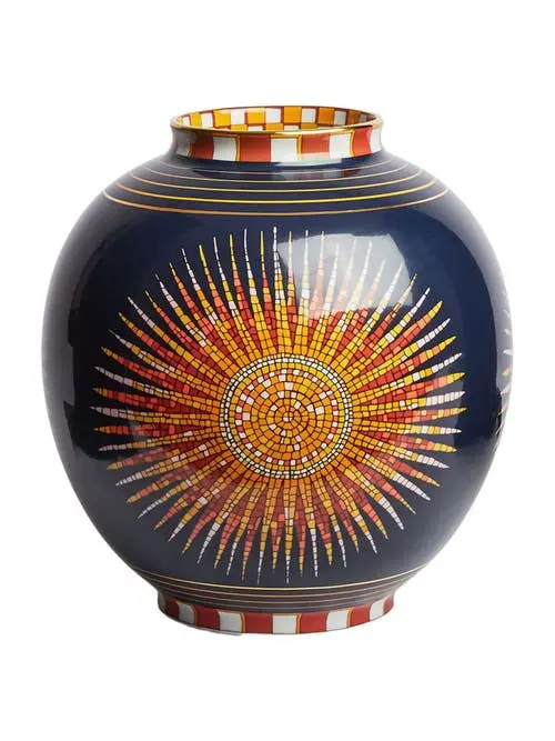 La DoubleJ Bubble Vase - Sunrays Midnight Blue
