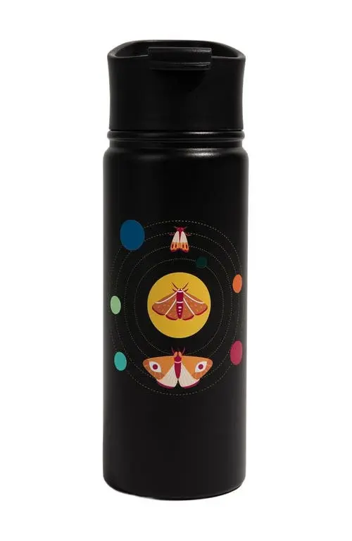 United By Blue 18 Oz Butterfly Galaxy Steel Bottle - Black