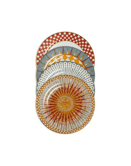 La DoubleJ Dessert Plates Set Of 4 - Solar Multicolor