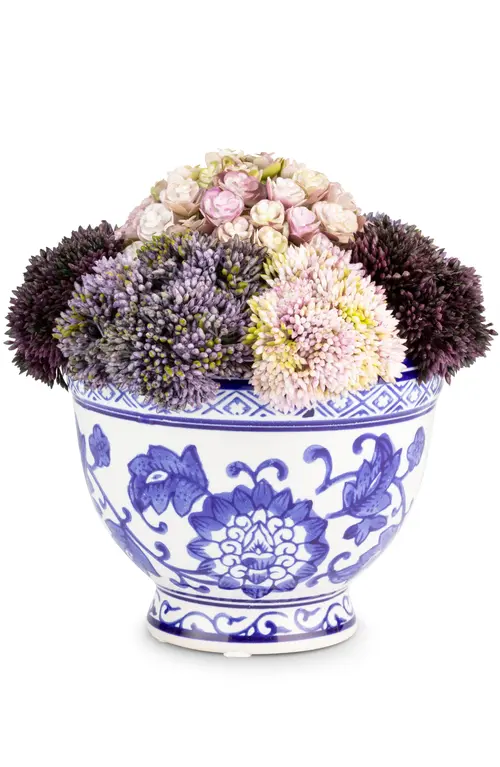 COCOBELLA Adair Toile Sedum Bowl - Purple