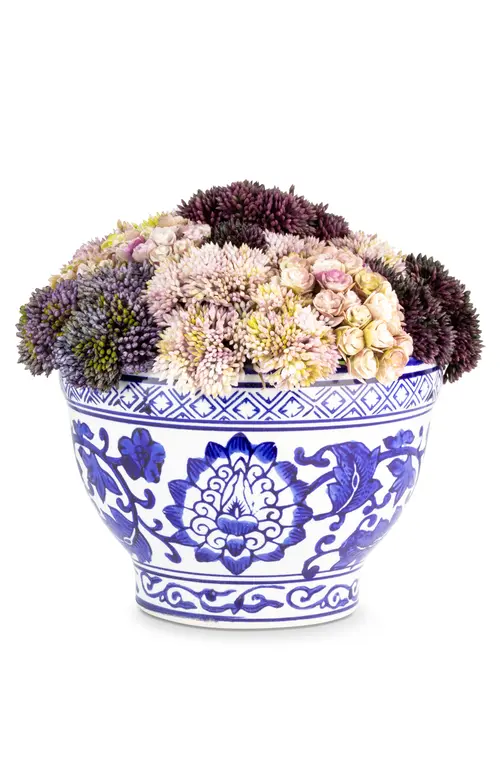 COCOBELLA Adair Toile Sedum Bowl - Purple
