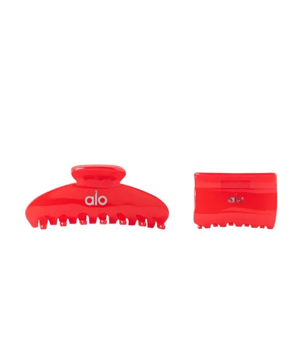 Alo Yoga Effortless Claw Clip - Bright Red