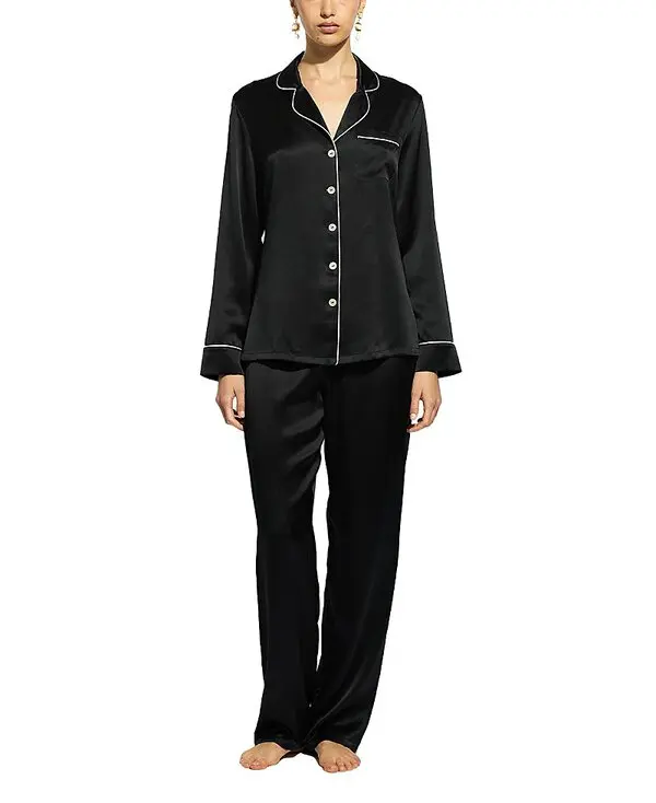 Ginia Fine Finishes Pyjama Set - Black