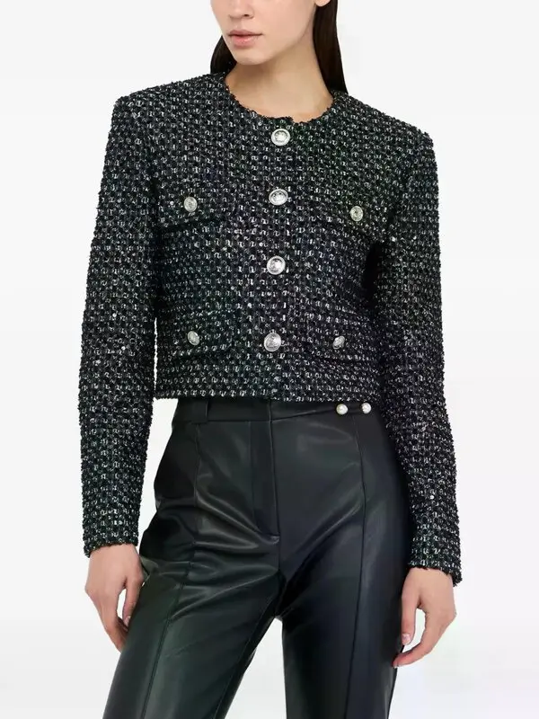 Liu Jo Bouclé Cropped Jacket