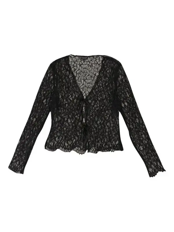 Callipygian Lace Top - Black