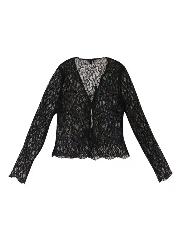 Callipygian Lace Top - Black