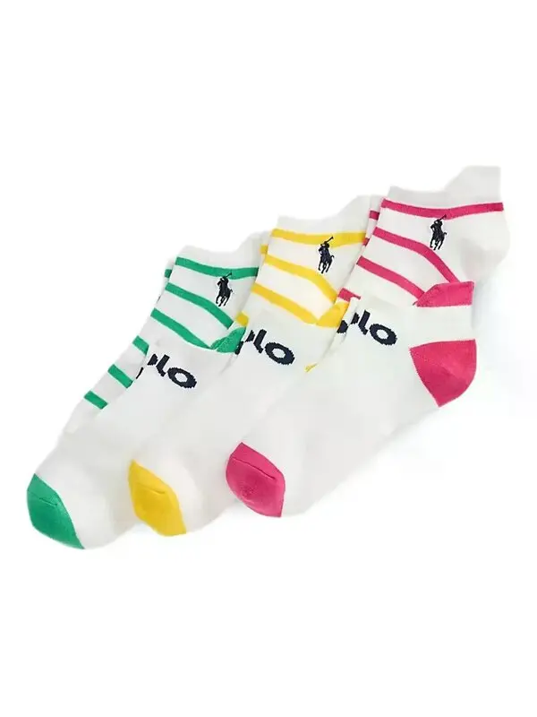 Polo Ralph Lauren Logo Ankle Socks - White