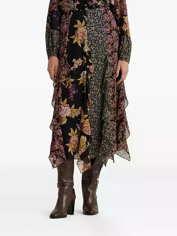 Ralph Lauren Printed Midi Skirt