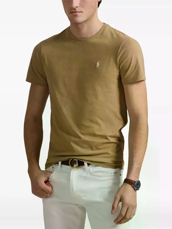 Polo Ralph Lauren Polo Pony-embroidered T-shirt - Neutrals