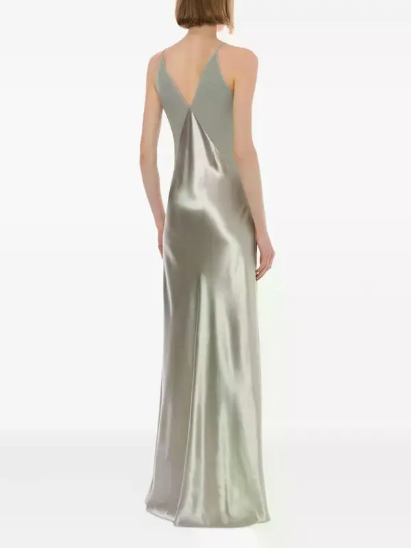 Alberta Ferretti Satin Long Dress
