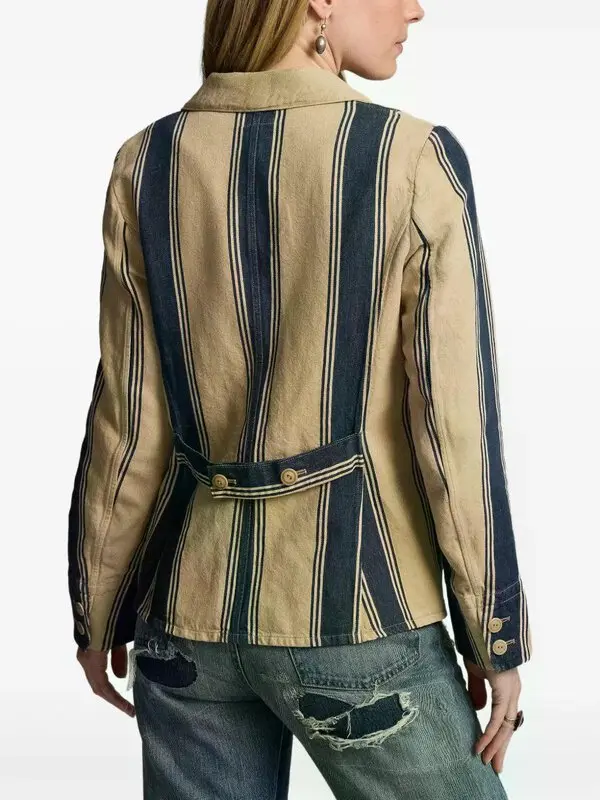 Ralph Lauren Striped Double-breasted Blazer