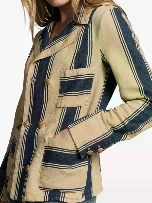 Ralph Lauren Striped Double-breasted Blazer