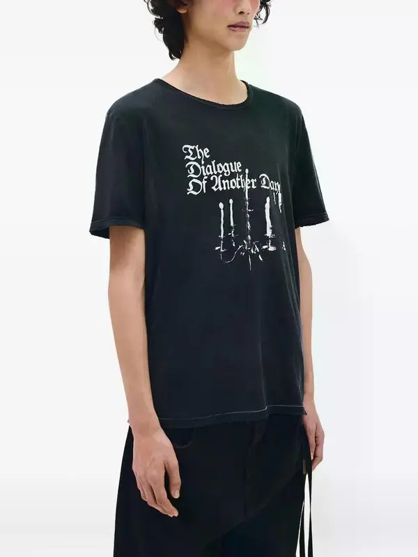 Ann Demeulemeester Chandelier-Print T-Shirt - Black | Editorialist