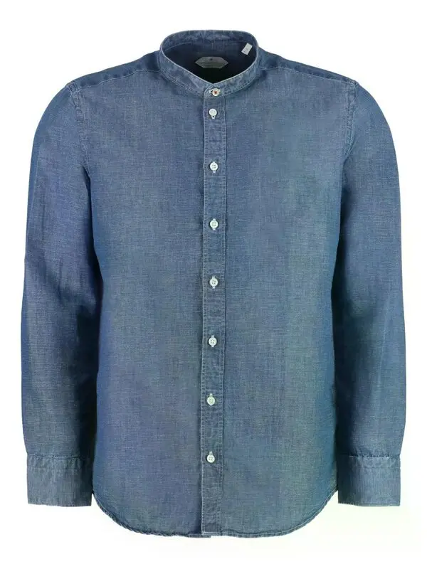 BASTONCINO Buttoned Chambray Shirt - Blue
