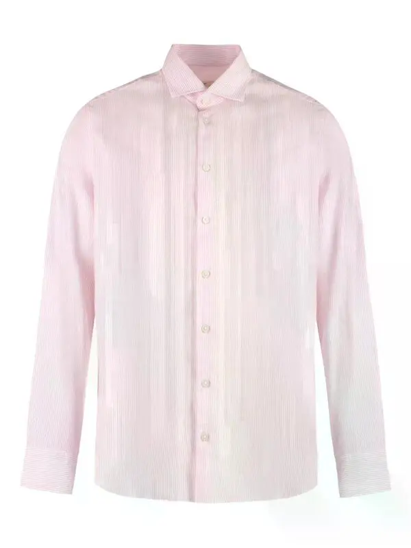 BASTONCINO Striped Buttoned Shirt - Pink