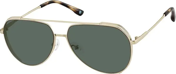 Zenni Aviator Full Rim Sunglasses - Gold