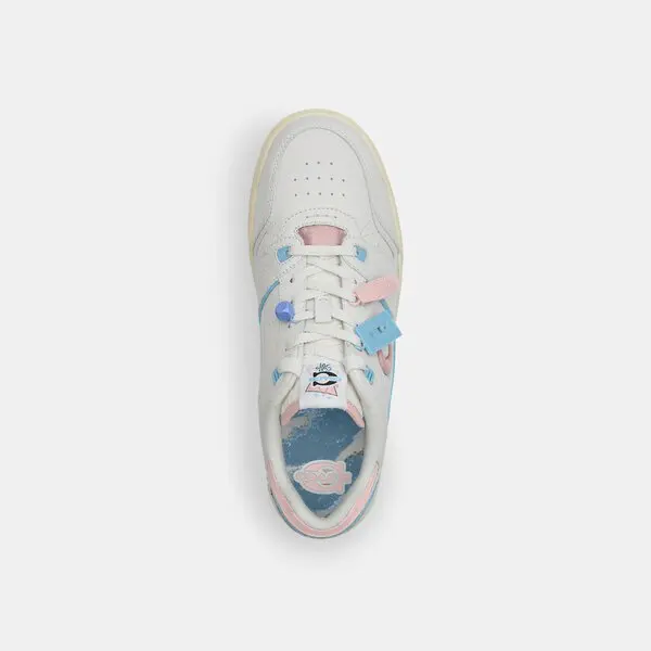 COACH 90s Pack Soho Sneaker With Charms - Optic White/pink