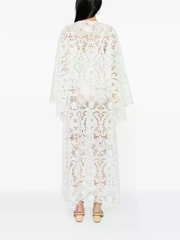 BAMBAH Blanca Eyelet Moza Kaftan